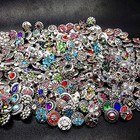 pack of 50 mix styles ginger 12mm mini snaps button metal charm snap ...