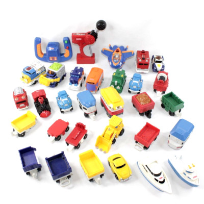 GeoTrax Fisher-Price (31) Piece Lot Replacement Vehicles Plane Boat ...