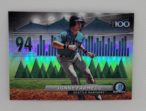 💥 2024 Bowman Chrome Scouts Top 100 Jonny Farmelo #BTP-94 Mariners ...