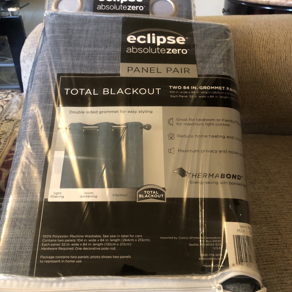 Eclipse Absolute Zero Panel Pair Total Blackout Max Denim New I Have 2 ...