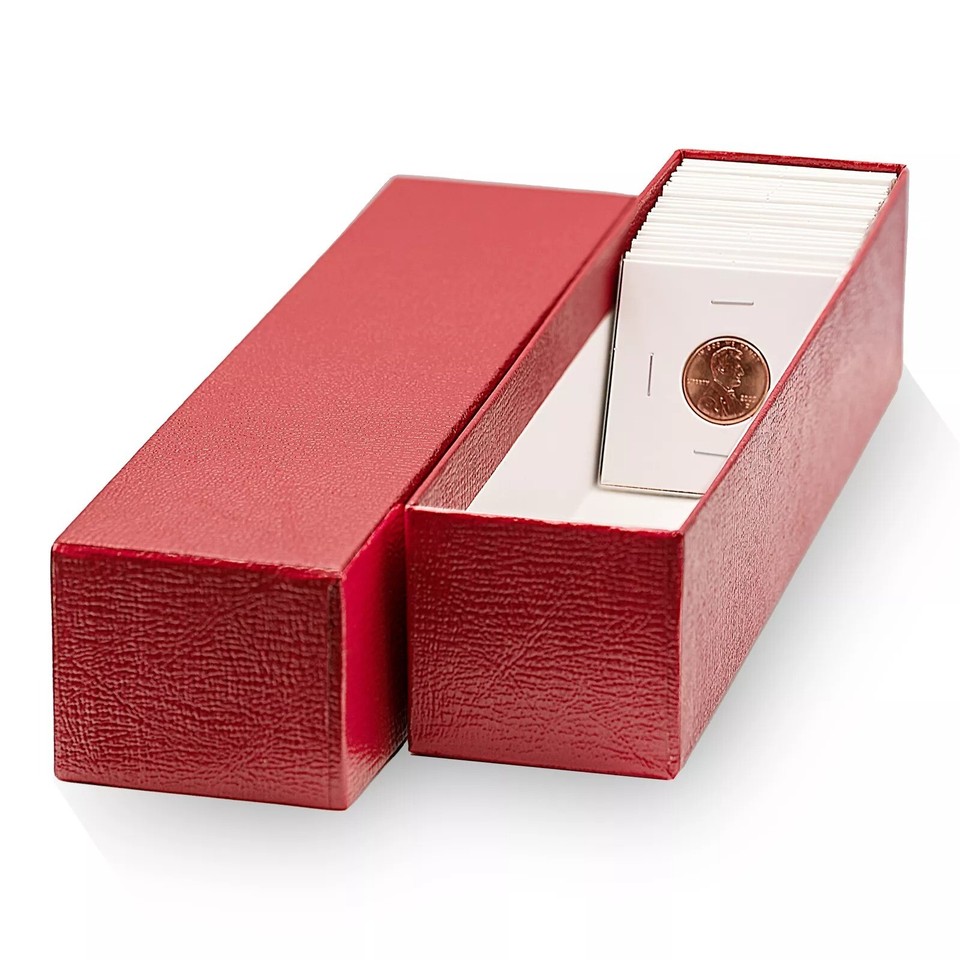 Lot Of 10 2x2 Coin Flips Red Boxes 9 Inch For Snaplock Top Quality ...