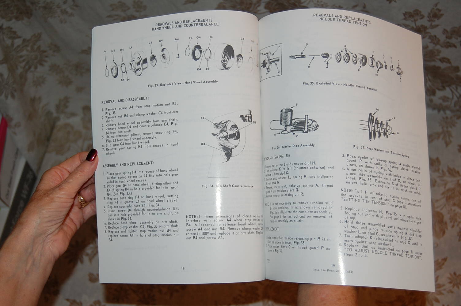 Professional Full Edition Service Manual Singer 500 500A 503 503A ...