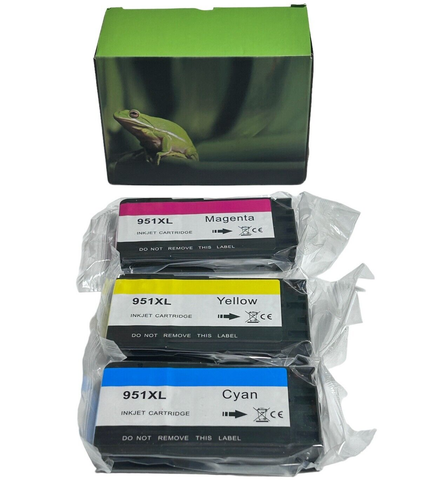 3PK 951XL Color ink for HP 950XL 951 XL OfficeJet Pro 8100 8600 8610 ...