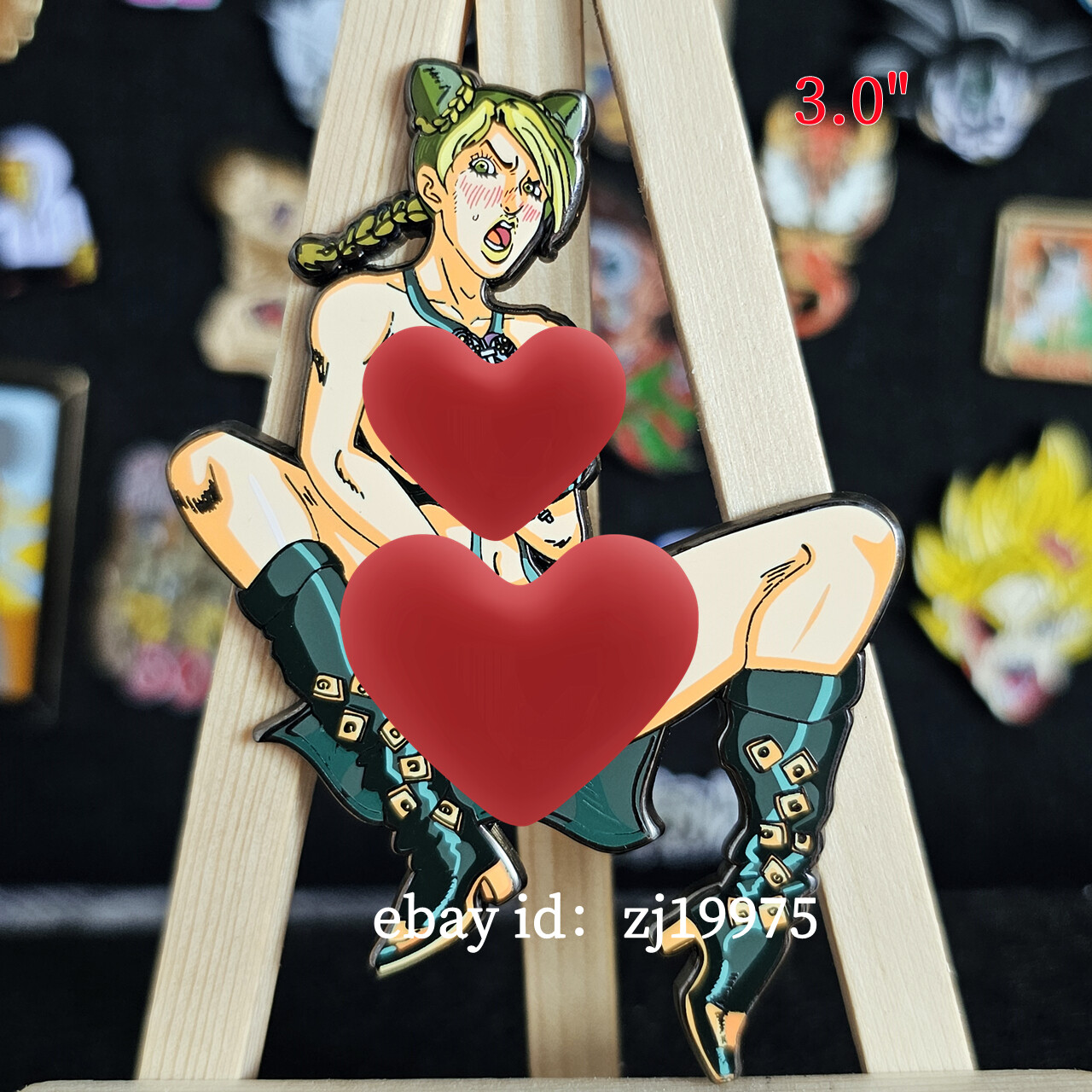 JoJo's Bizarre Adventure Jolyne Cujoh Jojo Enamel Metal Pin Badge ...