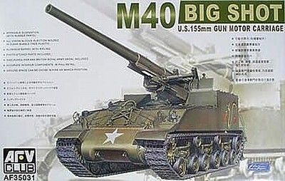 AFVClub M40 Big Shot US 155mm Gun Motor Carriage - Plastic Model ...
