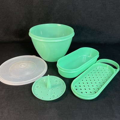 Vintage Tupperware Lettuce Keeper 679 & Cheese Grater 1374, Jadeite ...