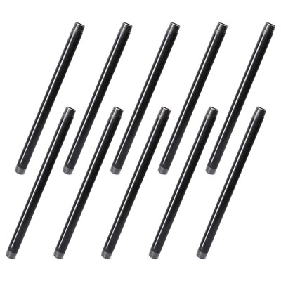 3/4"x16" Industrial Pipe, 10 Pack Iron Pipe, Heavy Duty Pre-Cut Steel ...
