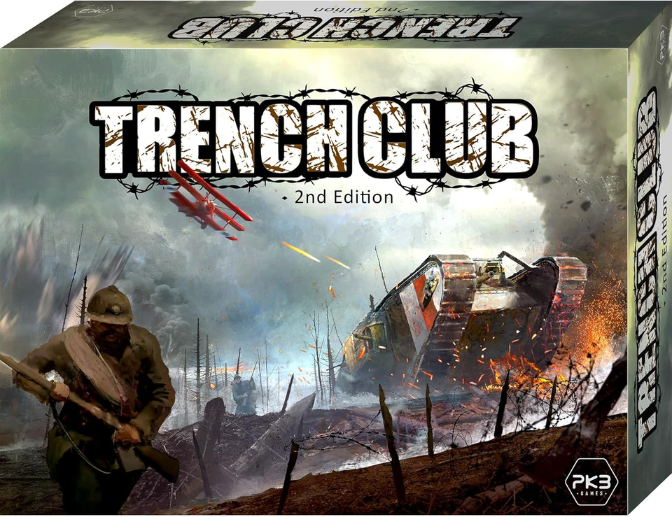 Trench Club, WWI War Miniatures Strategy Board Game, Ages 14+, 1-4 ...