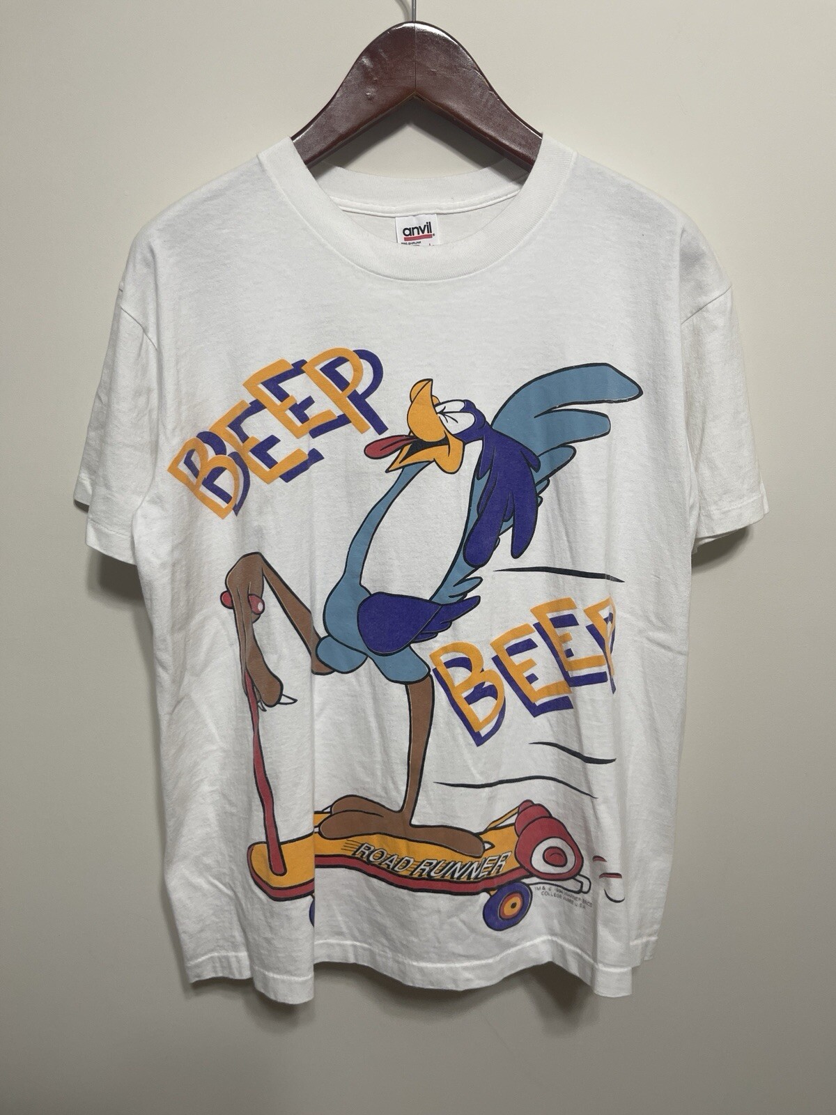 Vintage 1994 Looney Tunes Road Runner Shirt Single St… - Gem