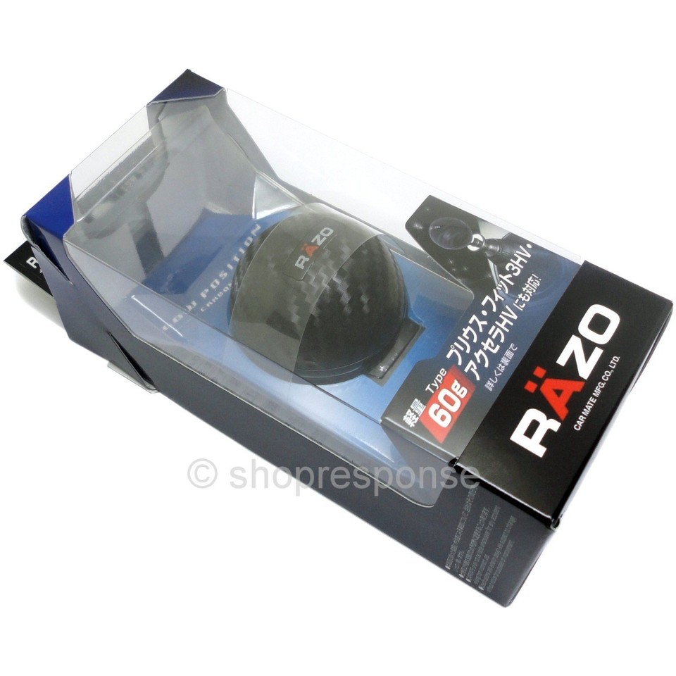 RAZO RA135 Carbon Fiber Look Shift Knob Round/Ball Type 60g JAPAN JDM ...