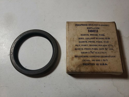 NORS 1965-71 Mopar Chrysler Plymouth Dodge Oil Seal 2404216 | eBay