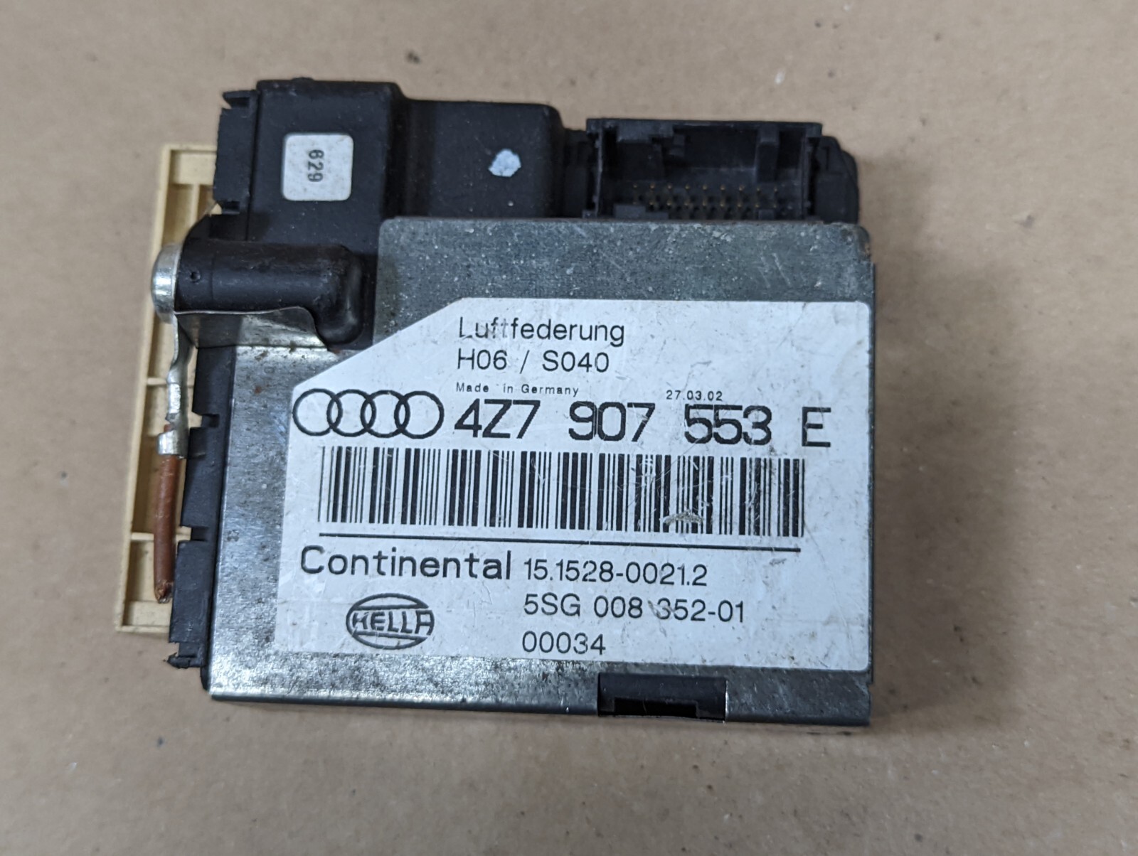 2001-05 AUDI Allroad 4z7 907 553 E Air Suspension OEM Control Module ...
