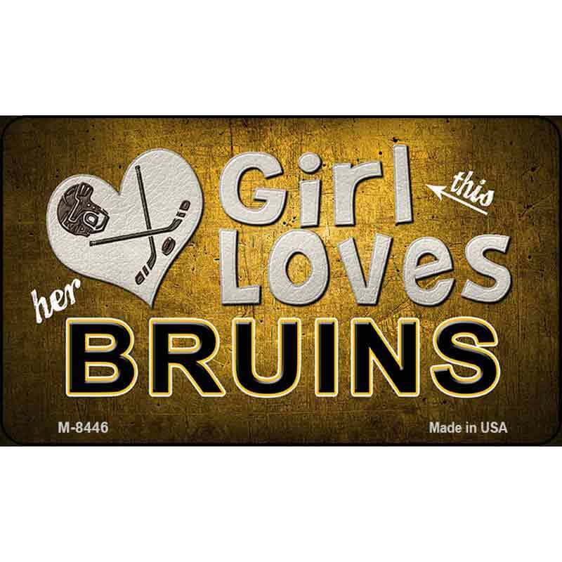This Girl Loves Her Bruins Novelty Metal Magnet M-8446 | eBay