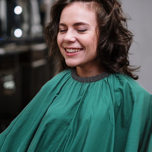 Chiffon De Coiffure Teint Permanent Cape Barbier Shampooing ...