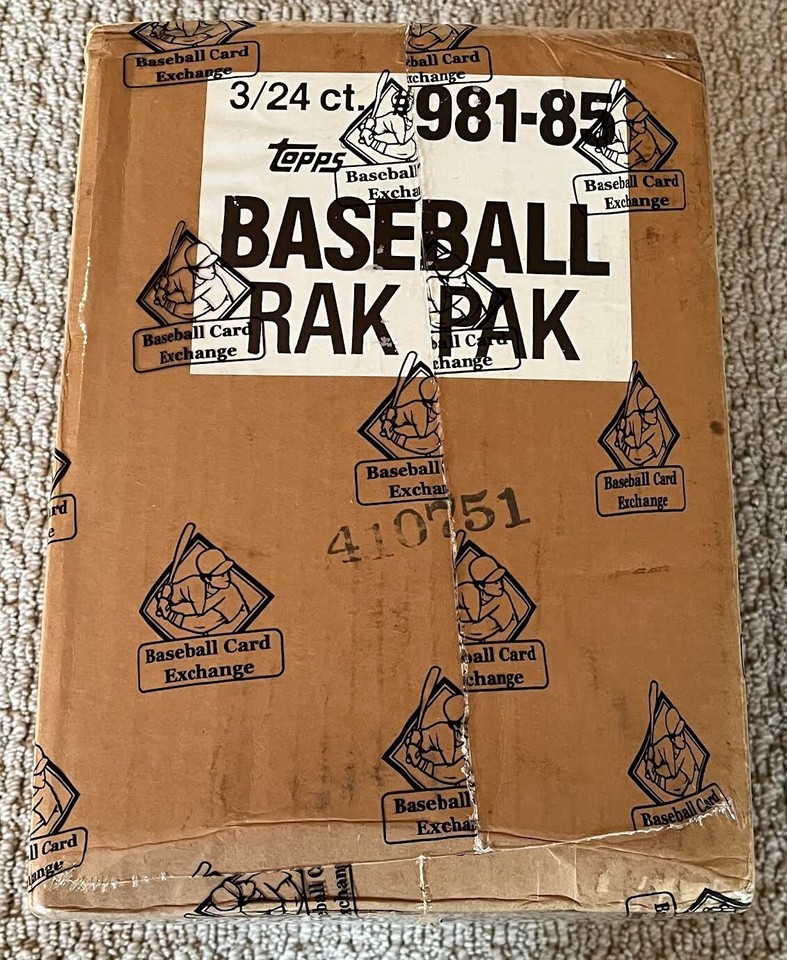 1985 TOPPS BASEBALL FACTORY SEALED UNOPENED RACK CASE BBCE = 3 BOXES ...