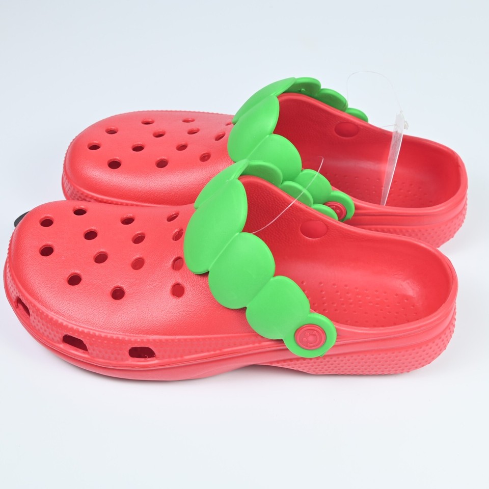 [ 2 Color, 2 Size] Strawberry Sandal Fruit Slippers Clog Shoes from ...