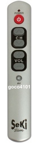 Slim SeKi Seniors Pensioners Remote Control Large Big Buttons Elderly ...