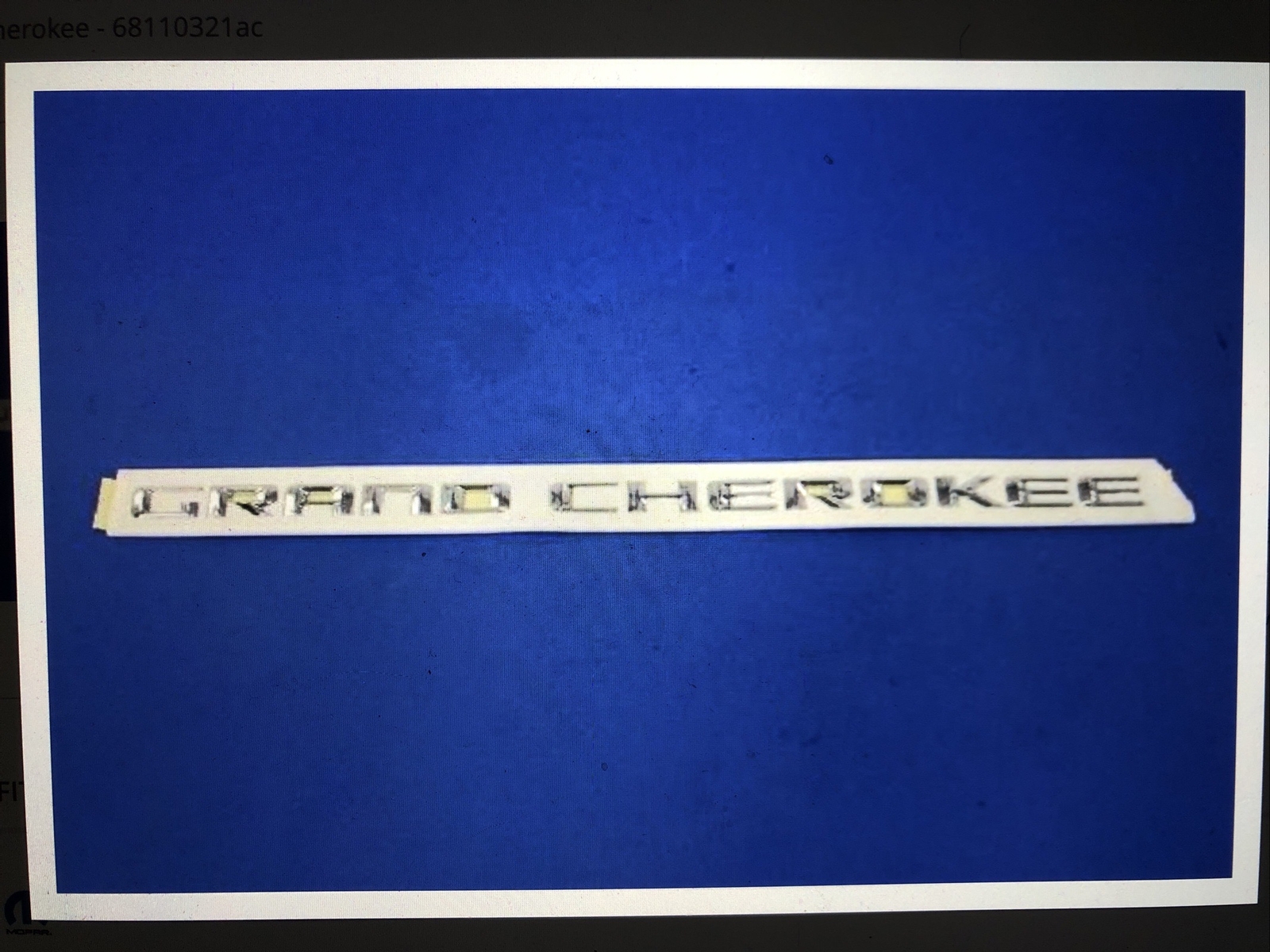 Jeep Grand Cherokee Door Emblem Badge Nameplate 68110321AC OEM A1 for ...