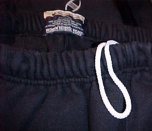 Champion Sweatpants Womens Sz M Black Drawstring No Pockets 29" Long ...
