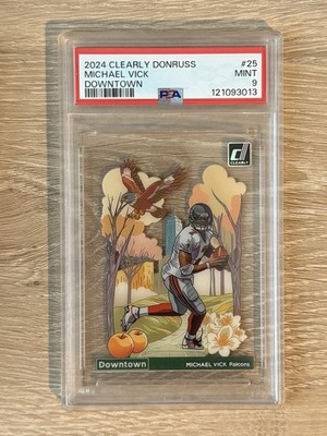 2024 Clearly Donruss NFL Downtown Michael Vick Case Hit PSA 9 | eBay
