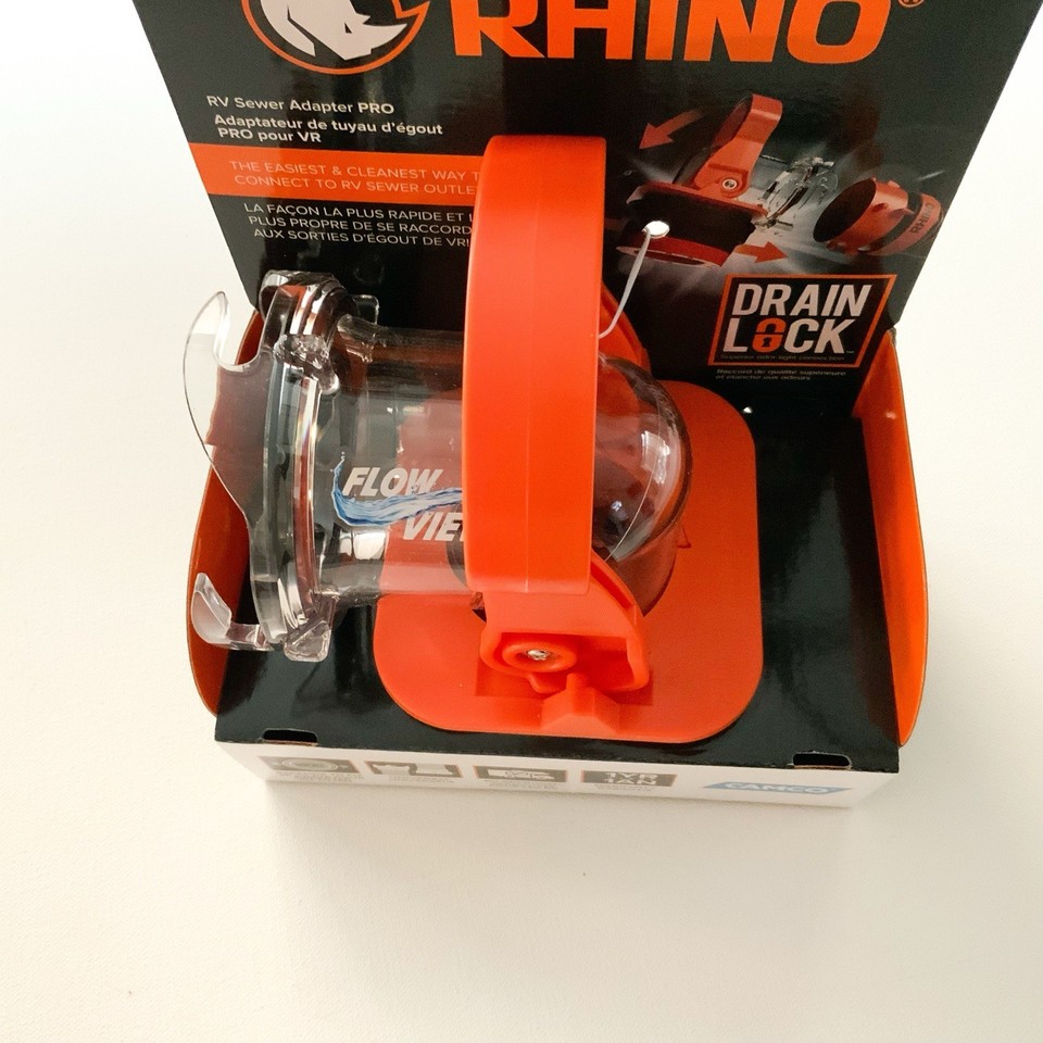NEW Camco Drain Lock 39730 Rhino Rv Sewer Adapter Pro Locking Elbow | eBay