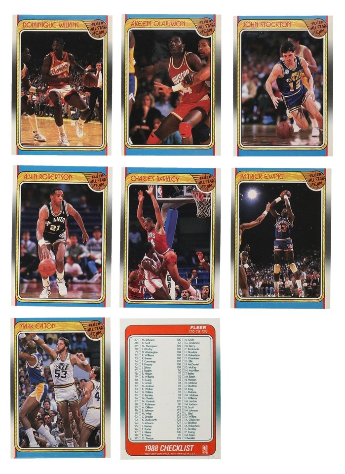 1988-89 Fleer Basketball Complete Set (132/132) - Featuring Jordan ...