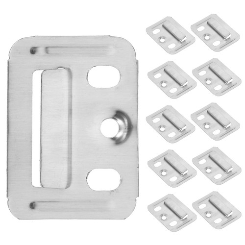 Set of 3 Heavy Duty Wall Brackets Clips Wood Panel Frame Hooks for ...