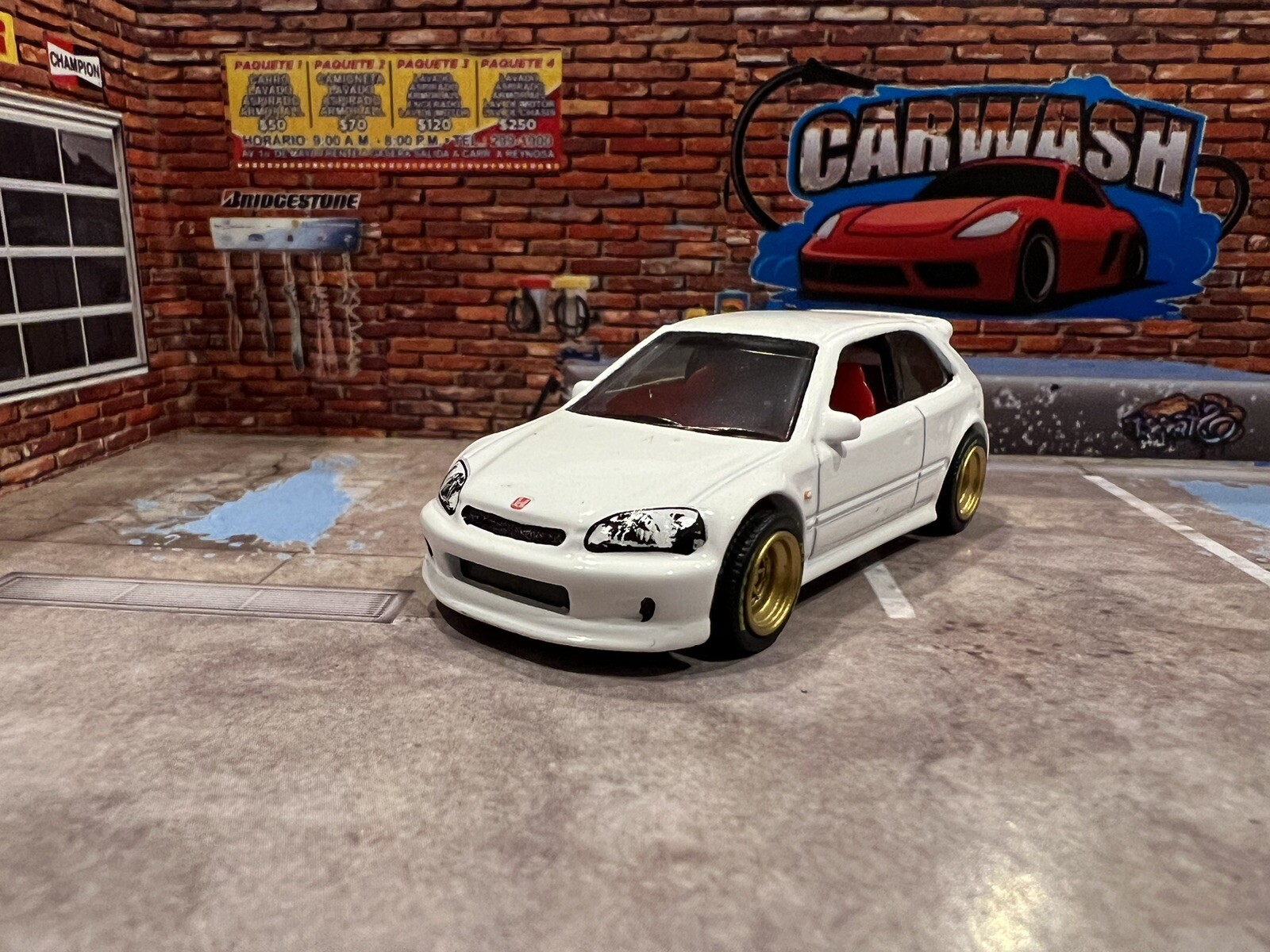 Hot Wheels White Hatchbacks '99 HONDA CIVIC TYPE EK9 Real Riders Wheels ...