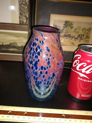 🌟 Aventurine Lava Glass Studio Art Vase - Breathtaking Beauty - Make ...