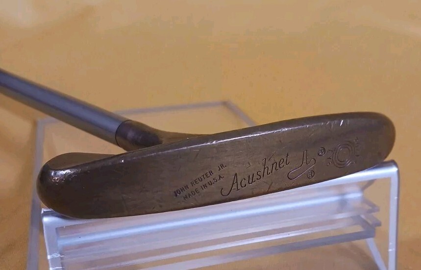 Rare! Acushnet Bullseye John Reuter JR Right Handed Brass Blade Putter ...