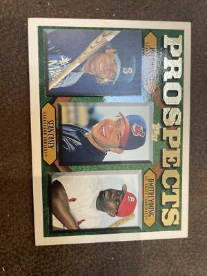 1997 Topps Jim Bonnici / Sean Casey / Dmitri Young Rookie Rc #202 ...