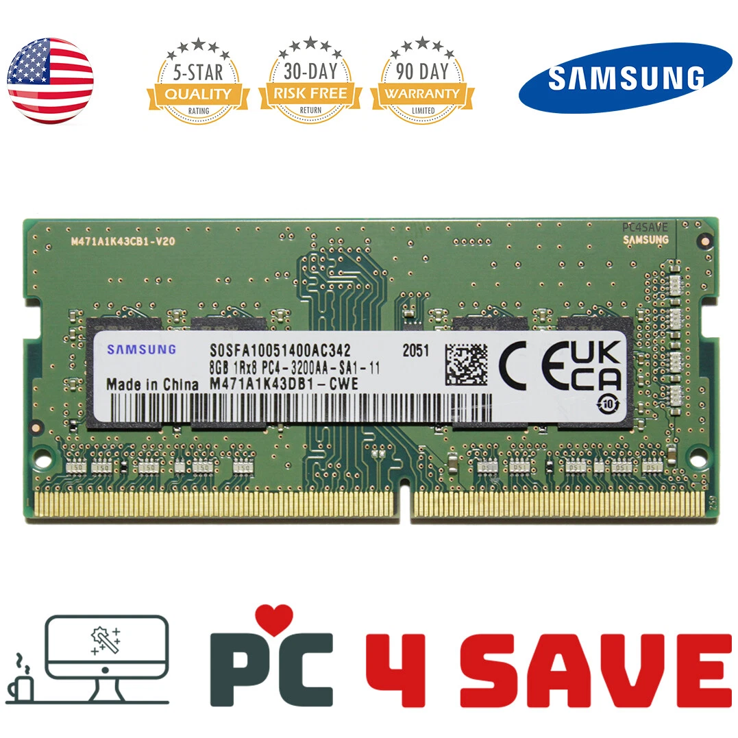 Samsung 8GB DDR4 3200MHz SODIMM 4GB 16GB 32GB 260-Pin