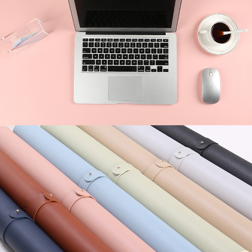 60x30/80x40cm Office Desk Pad Non-Slip Leather Mouse Pads Waterproof ...