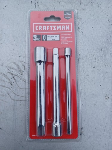 CRAFTSMAN CMMT34533 3PC 1/4'' , 3/8'' , 1/2'' DR EXTENSION BAR SET | eBay