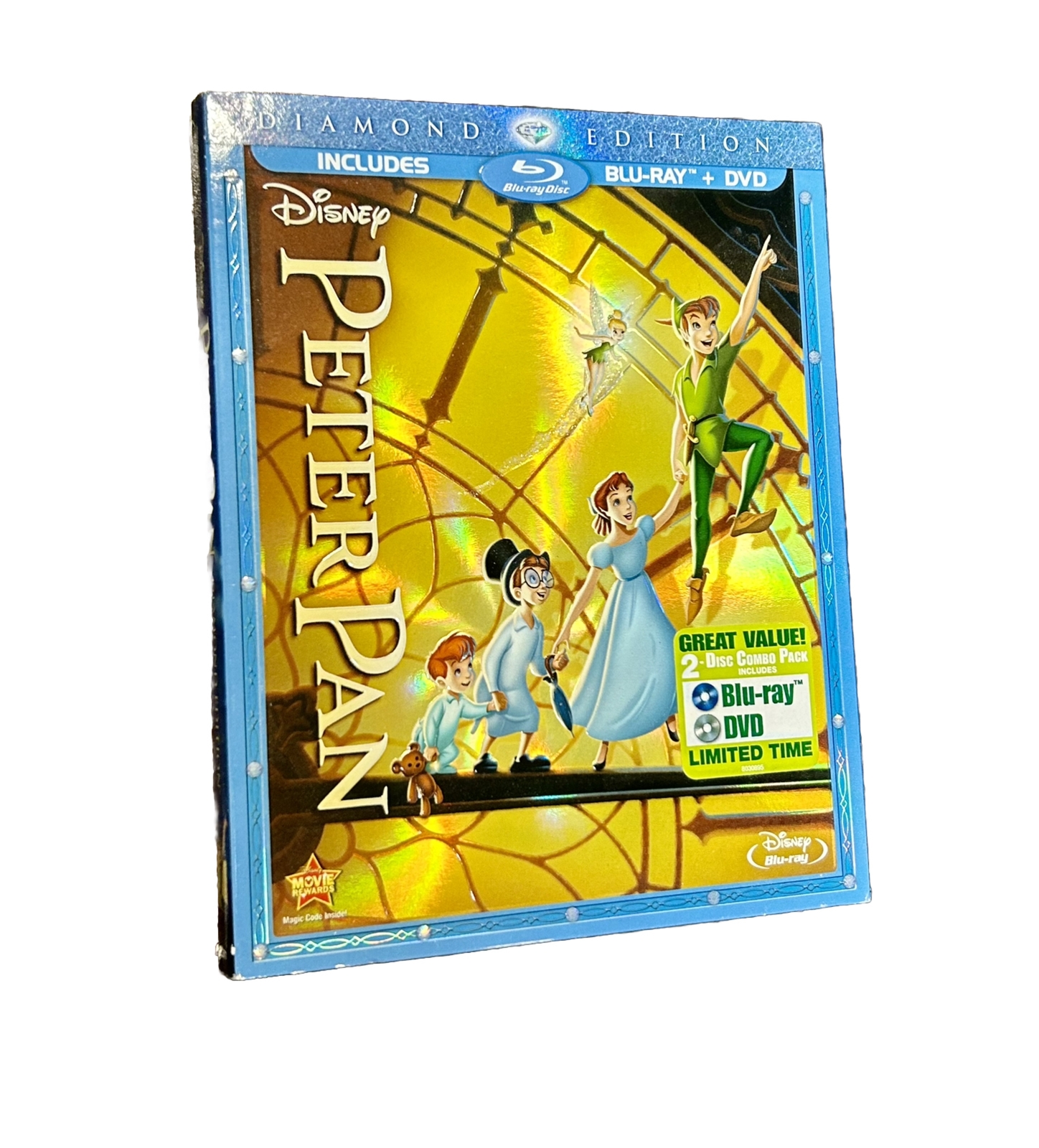 Peter Pan (Blu-ray/DVD, 2013, 2-Disc Set, Diamond Edition DVD/Blu-ray ...