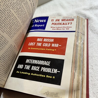 1963 Oct-Dec U.S. News & World Report #55 Bound Volume, Library Edition ...