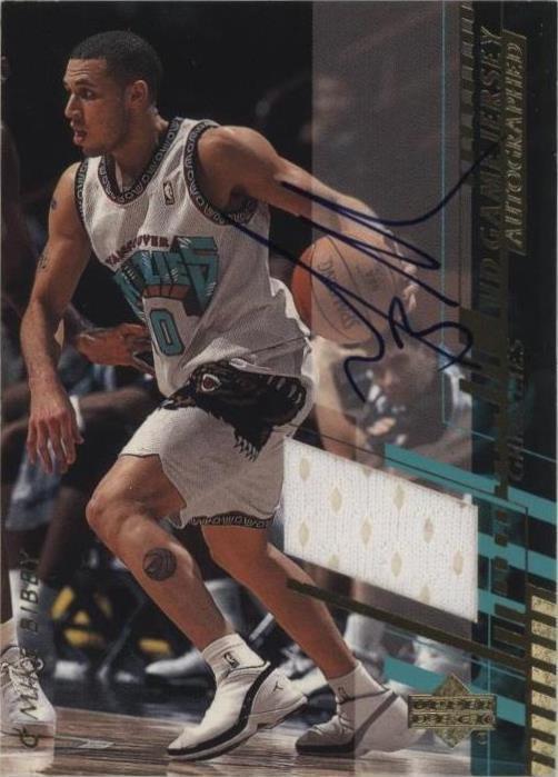 2000-01 Upper Deck - Ud Game Jersey Mike Bibby #MB-H Hobby Autographs ...
