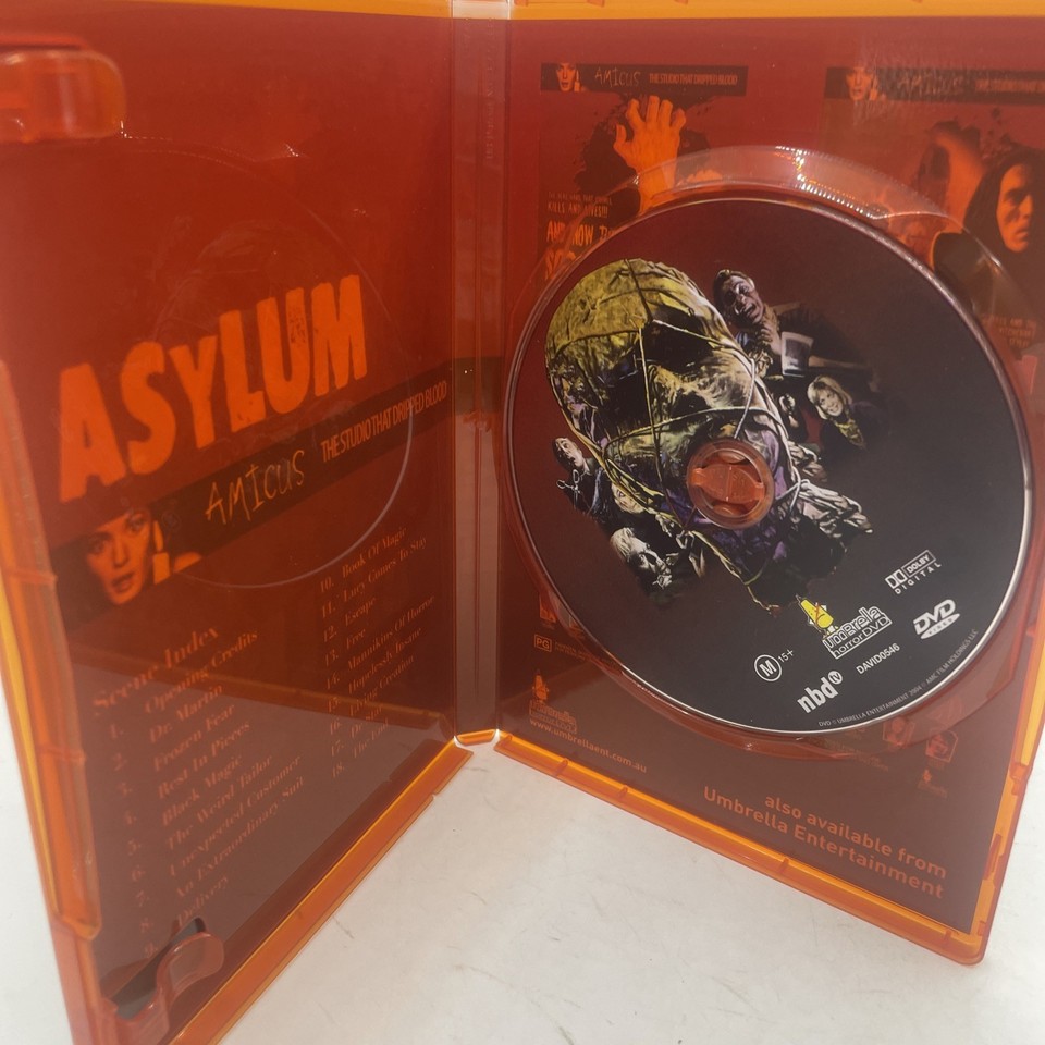 Asylum DVD 1972 Region 4 Horror by Amicus Studio Free Post | eBay