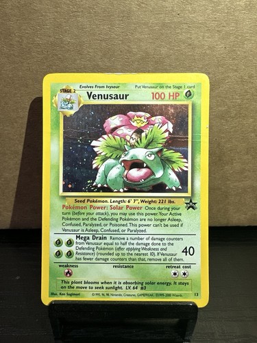 Pokémon TCG Venusaur #13 Holo Black Star Promo Nintendo Power Game Boy ...