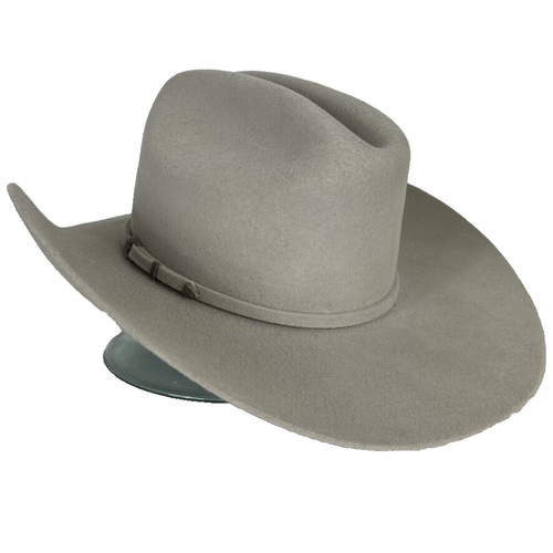 Twister Hat Men's 7 3/8 Gray Felt Wool Silverbelly Cowboy Buckle ...