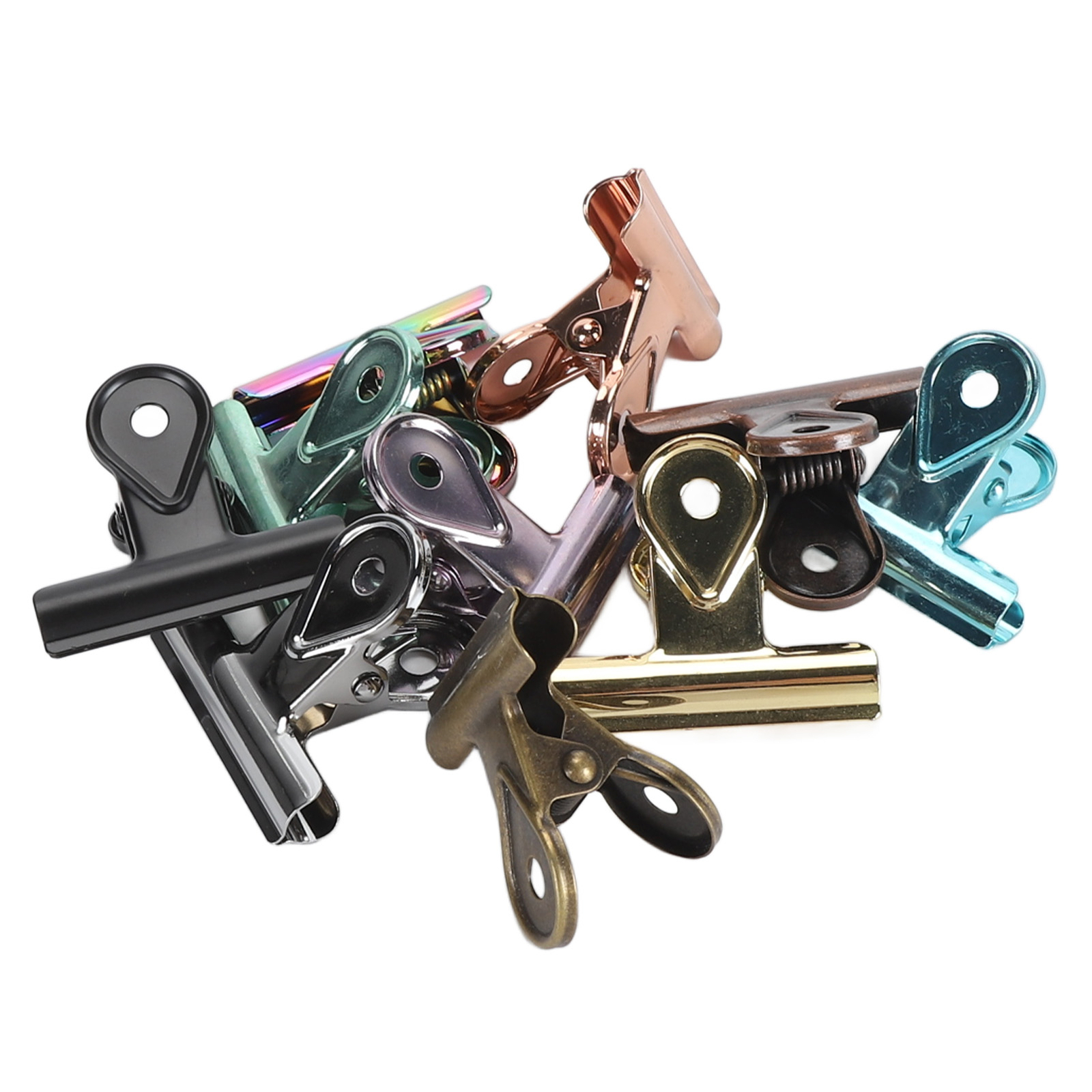 10x Colored Hinge Clips Electroplated Metal Hinge Clips Hanging Paper ...
