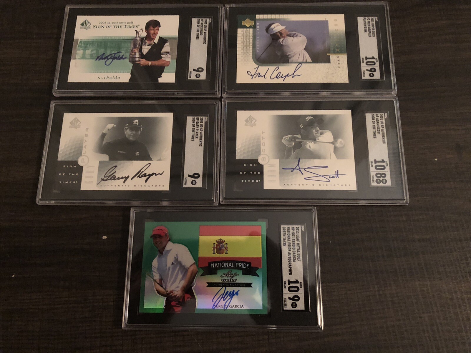 Masters Champions Lot Of 5 Auto Cards(UDA LEAF) | eBay