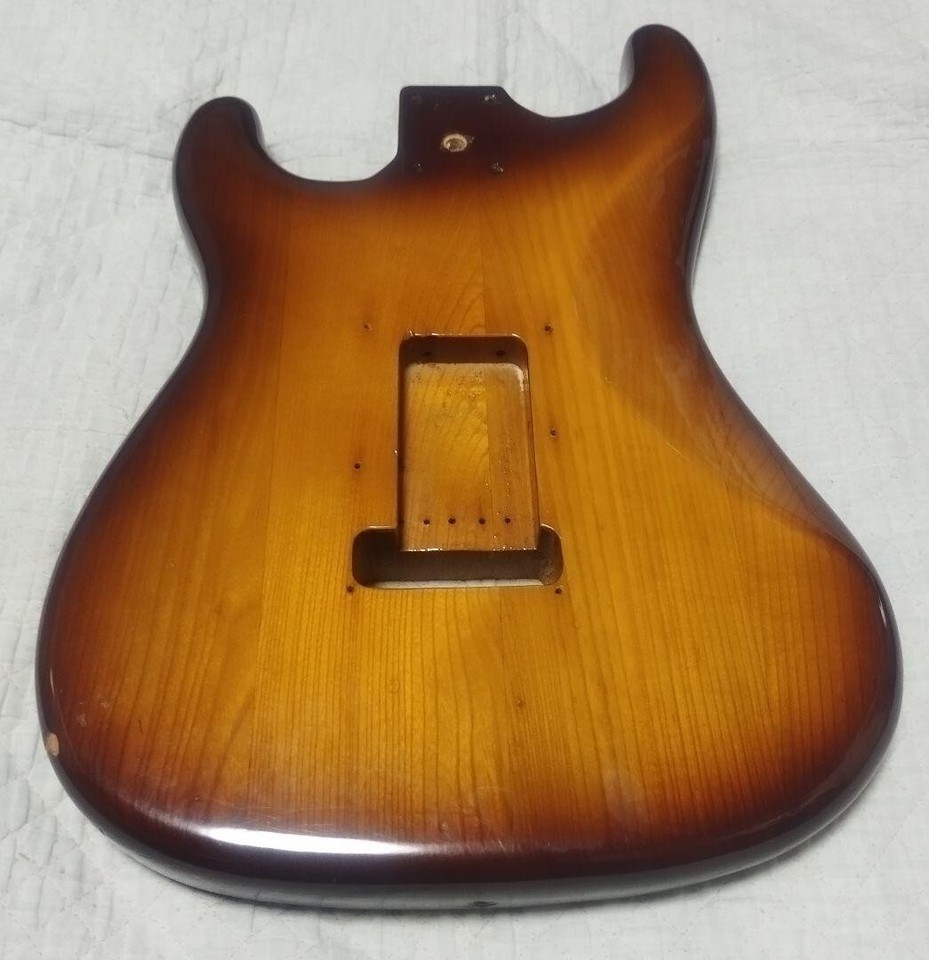 80s FERNANDES Stone Logo FST-65T Sunburst Stratocaster Body | eBay