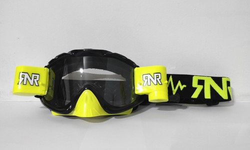 RIP N ROLL HYBRID FULLY LOADED GOGGLES MOTOCROSS MX ENDURO RnR Black ...