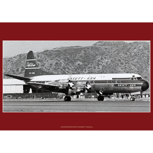 Ansett-ANA Lockheed L.188 ELectra Art Print – Lockheed Burbank – 2 ...
