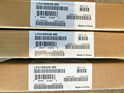 EMULEX LightPulse LPE16002B-M6 2-Port 16GFC Fibre Channel Optic PCIe | eBay