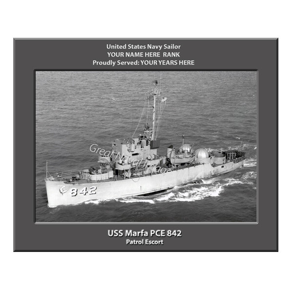USS Marfa PCE-842 Personalized Canvas Ship Photo Print Navy | eBay