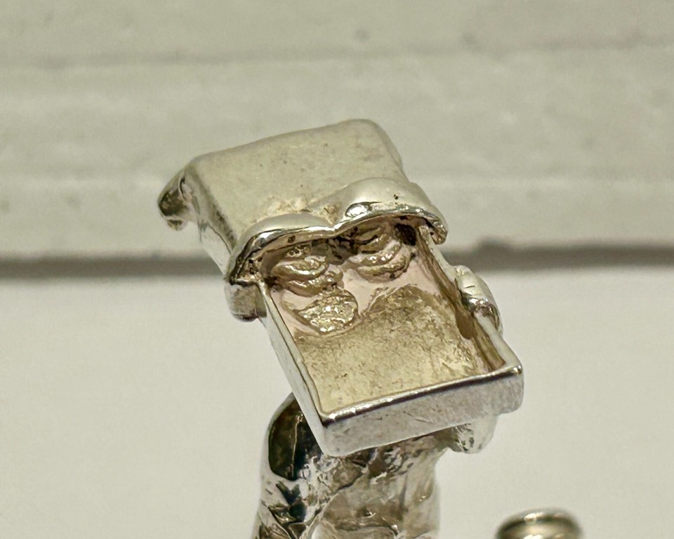 Solid Silver Cries of London Menu Holder Muffin Man T J C Jarvis London ...