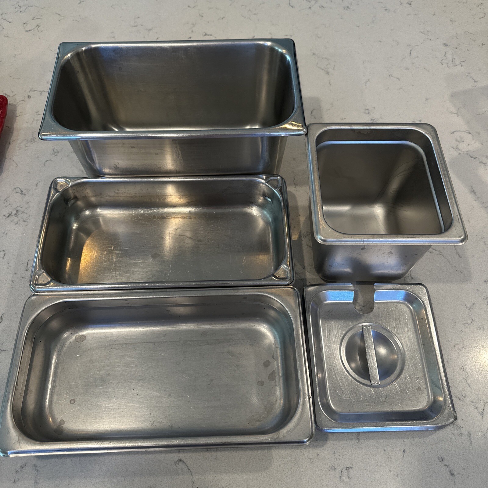 Winco 18-8 Stainless Steel And Vollrath Stainless Steel Assorted Pans ...