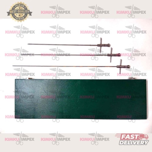 Shunt Passer Small Medium Large Length Neurosurgery Instruments Set of ...